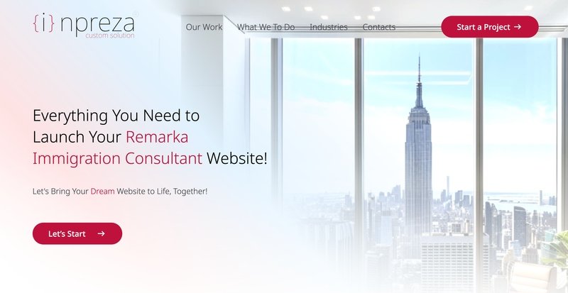 Immigration Consultant Website Design | Custom CRM Software Tailored ...