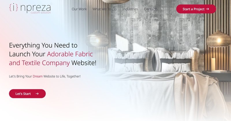 Create Fabric Store Website in the USA | Web Design Studio INPREZA