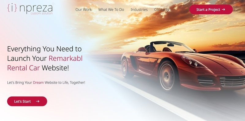 Rental Car Website Design | Custom CRM Software Tailored for Rental Car